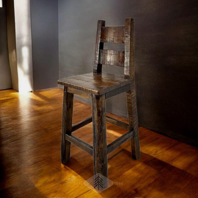 Rustic Bar Stools - Etsy