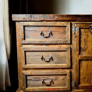 Old Fashion Dresser, Solid Wood Vintage Style, Rustic Farmhouse Style ...