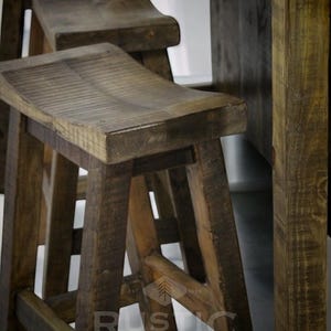 Old Fashion Saddle Stool, Farmhouse Style Decor, Western Counter Stool ...