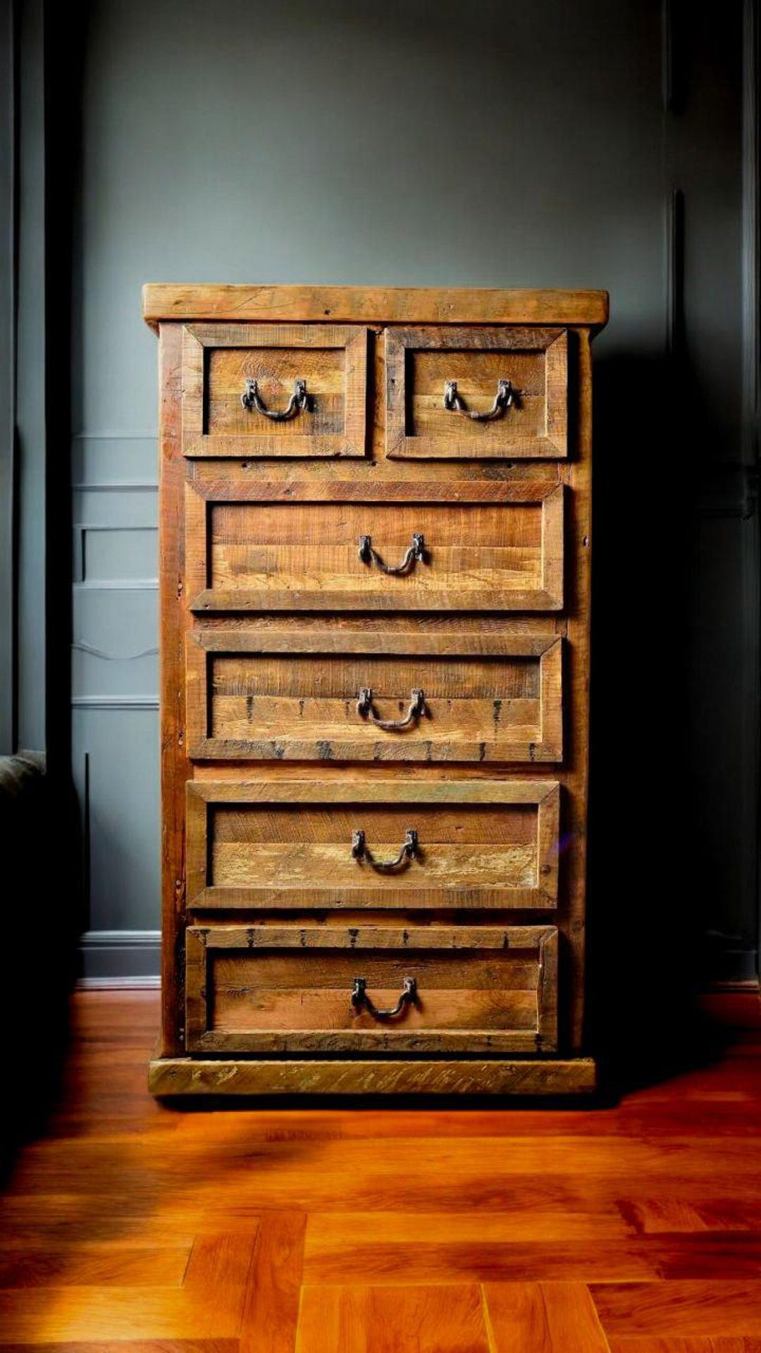 Old Fashion Chest of Drawer, Handmade Reclaimed Wood Dresser, Vintage ...