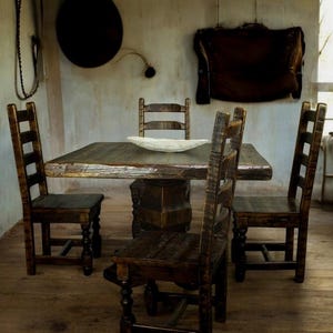 Old Fashion Square Dining Table | Solid Wood, Reclaimed Wood, Custom ...