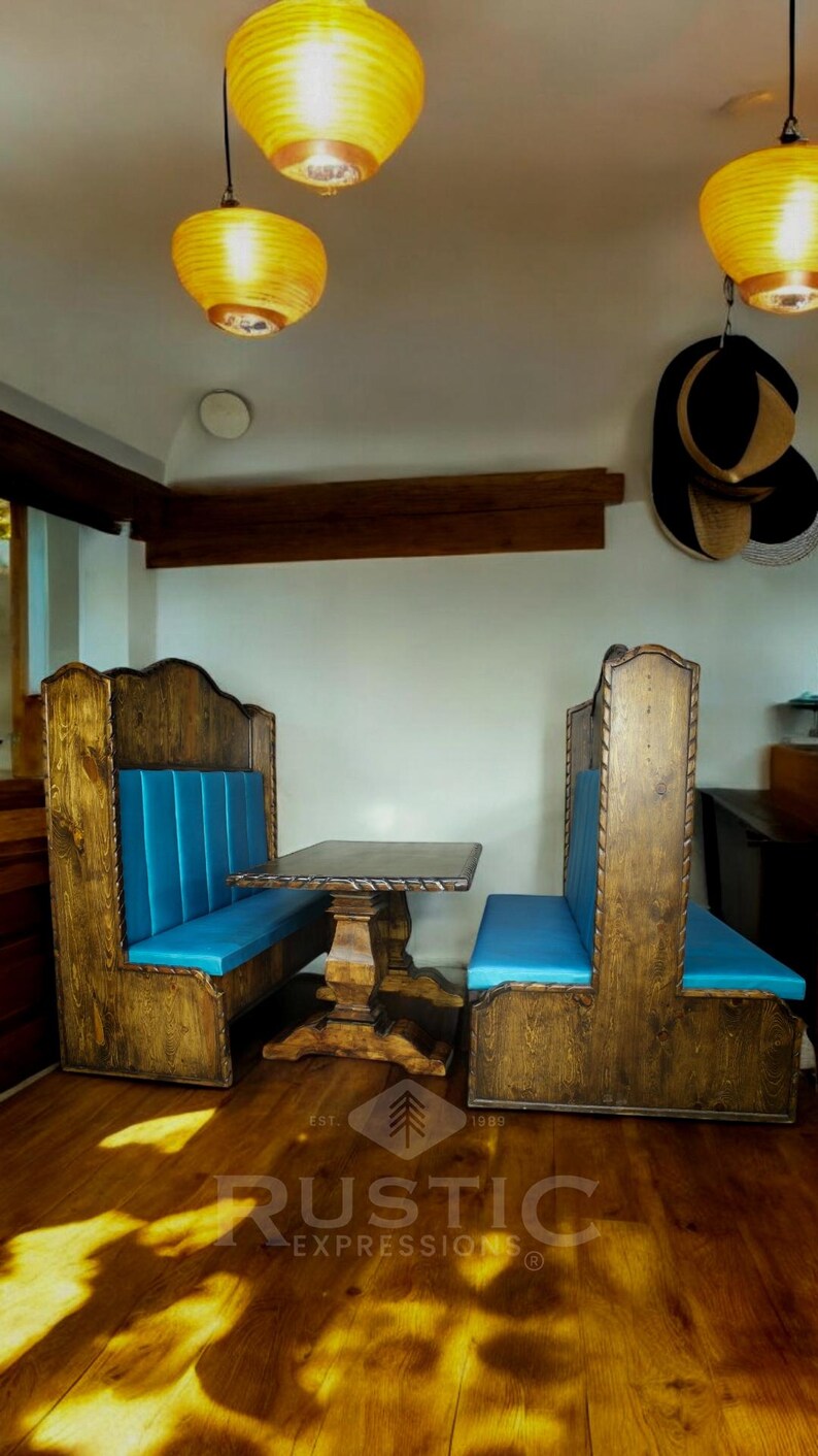 Navajo Booth, Restaurant Booth, Handmade Wooden Dining Booth for ...