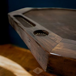 Old Fashion Poker Table, Rustic Poker Table, Handmade Wooden Game Table ...
