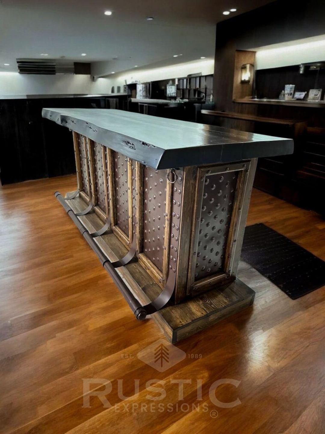 Virginia Bar, Handmade Virginia Style, Farmhouse Bar Table , Large Home ...