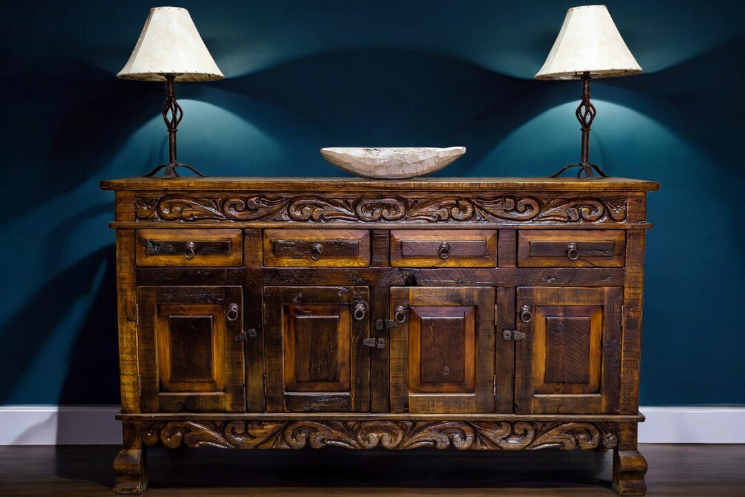 Regency Buffet, Reclaimed Wood Buffet, Solid Barn Wood Buffet. - Etsy