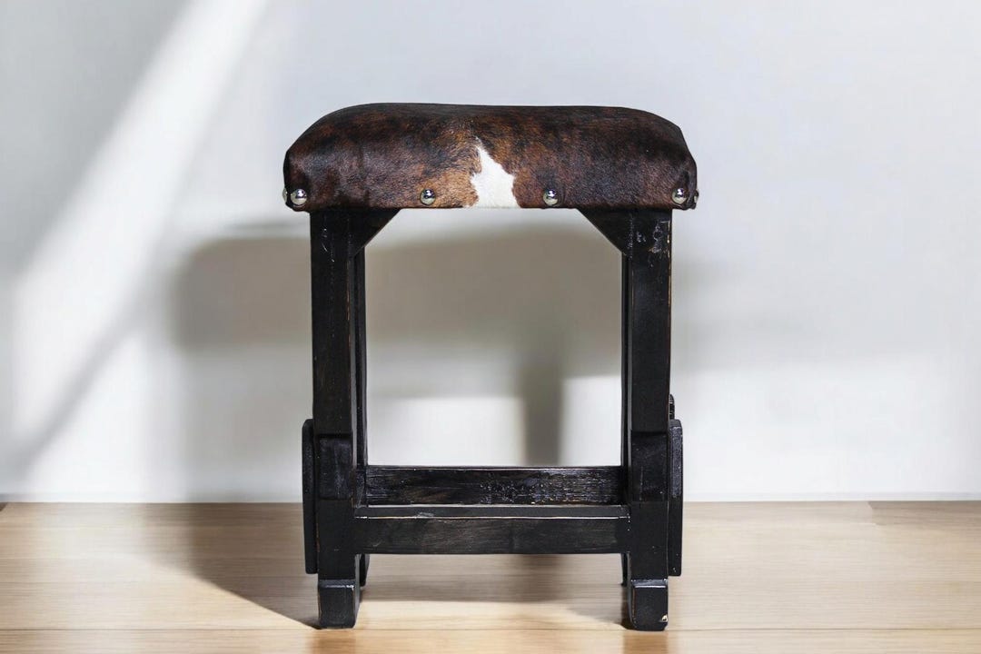 Ox Yoke Cowhide Stool - Etsy