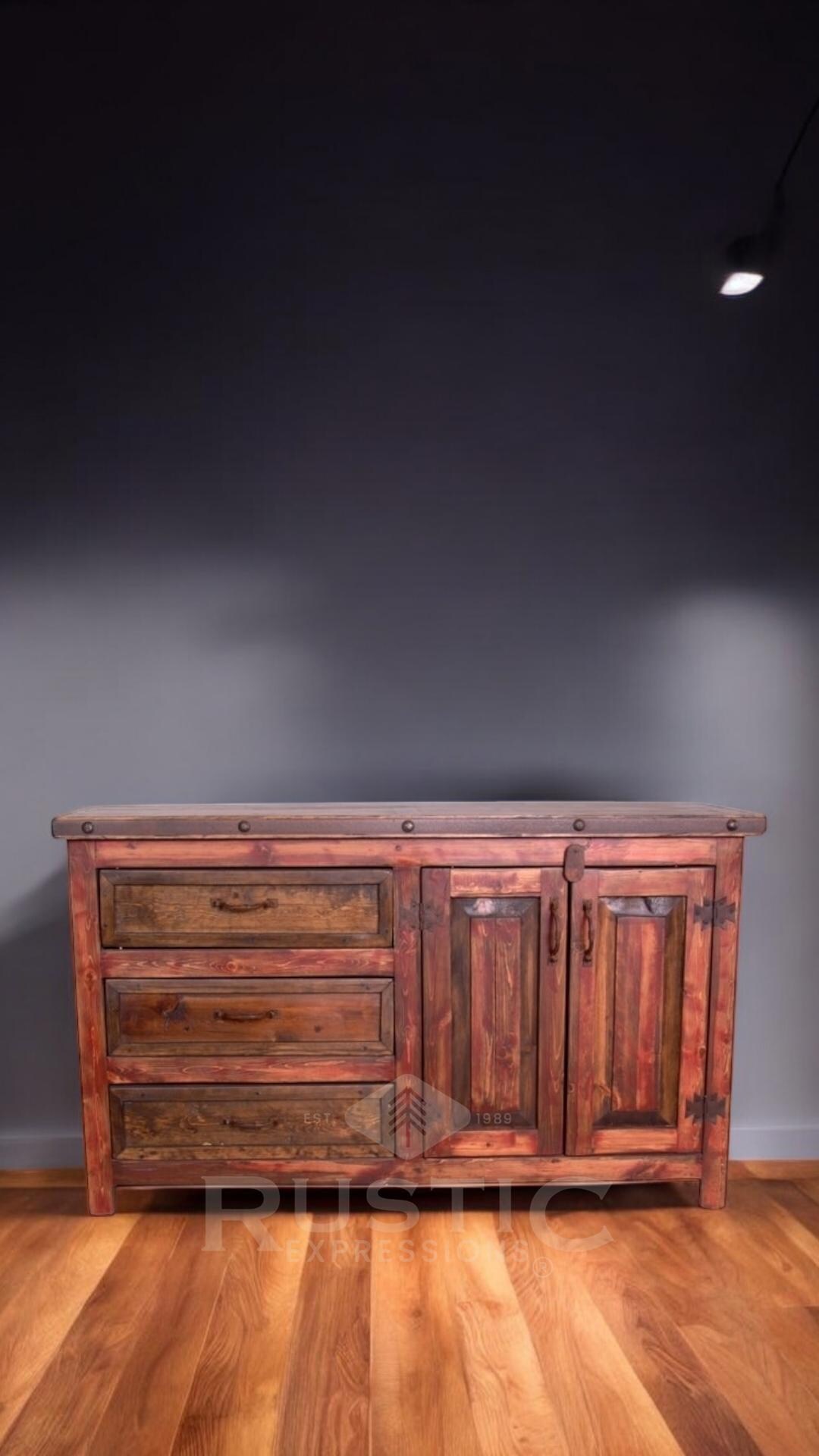 Arizona Buffet, Handmade Rustic Solid Wood Sideboard, Solid Wood ...