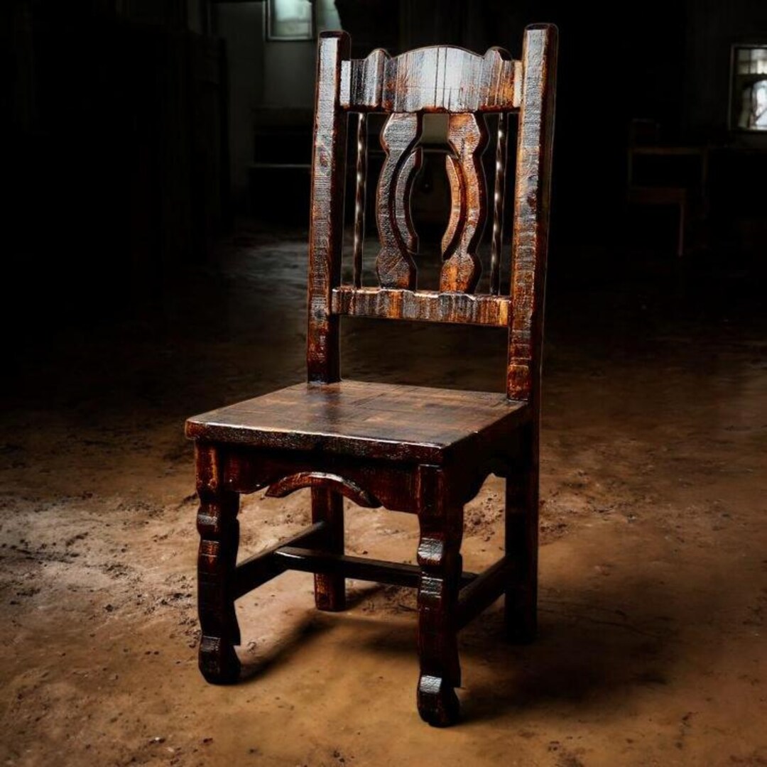 Western Chair, Reclaimed Barn Wood, Solid Wood Chair, Rustic Chair. - Etsy