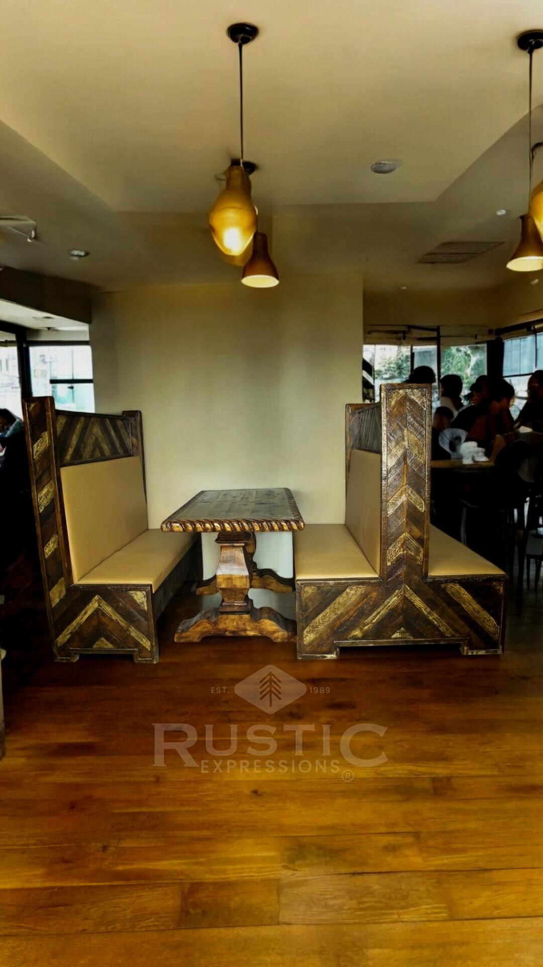 Navajo Booth, Restaurant Booth, Handmade Wooden Dining Booth for ...