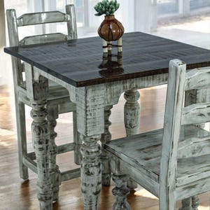 Farm Pub Table Rustic Wood Dining Table Distressed High Top Table ...