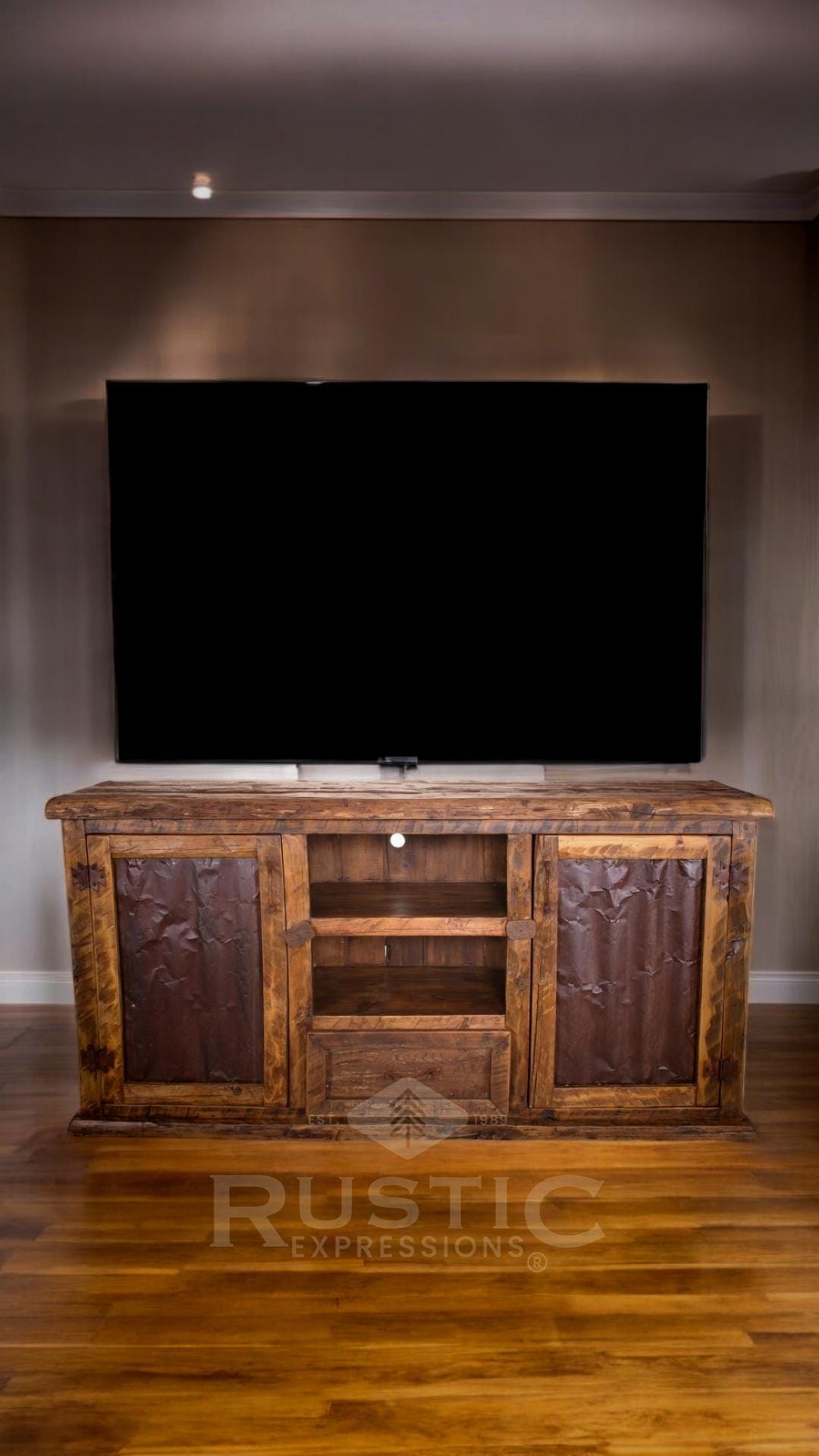 Old Fashion TV Console, Barnwood Furniture, Handmade Rustic Wood Tv ...