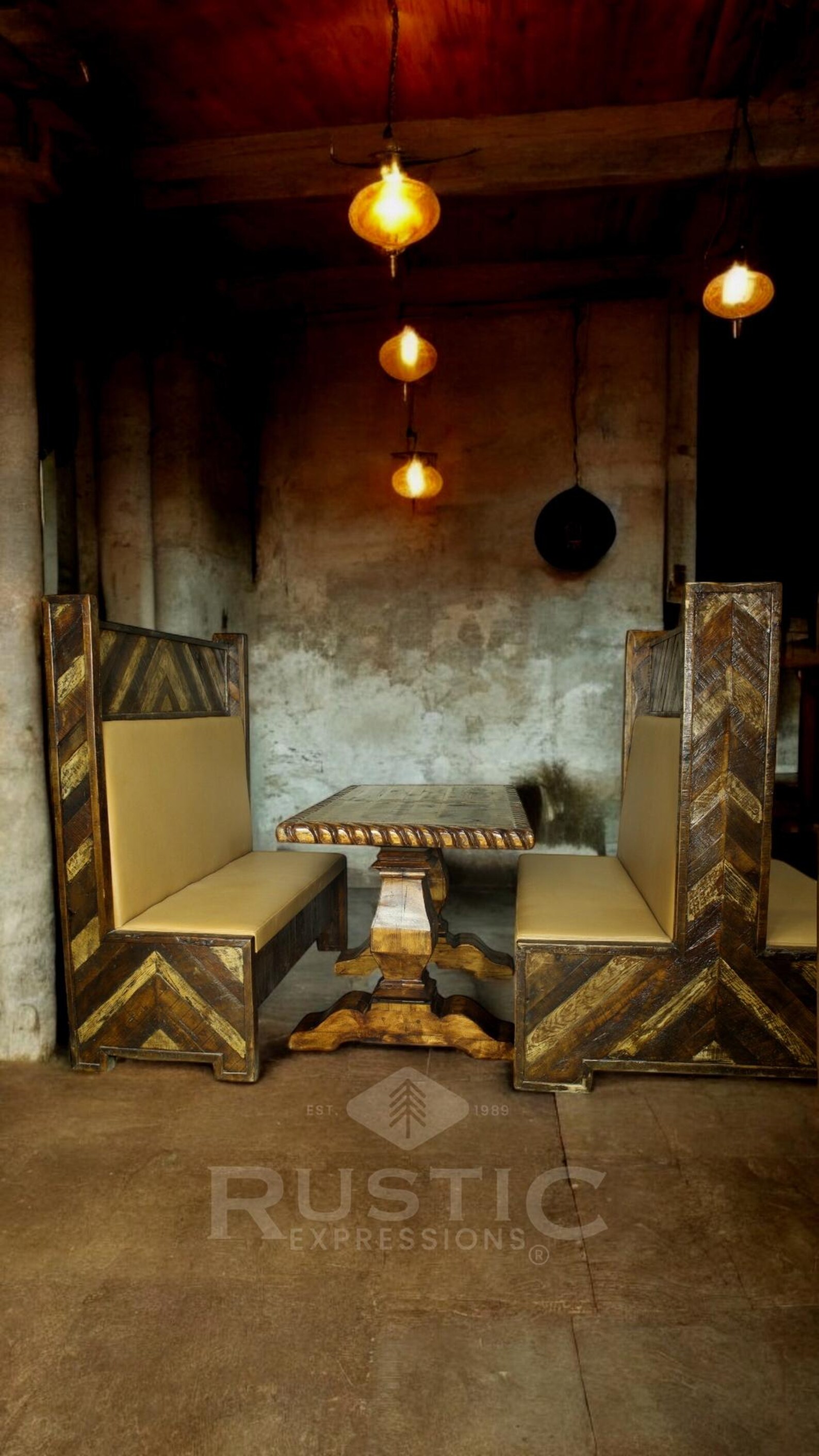 Navajo Booth, Restaurant Booth, Handmade Wooden Dining Booth for ...