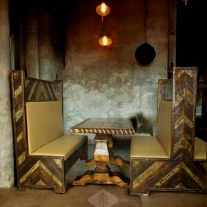 Navajo Booth, Restaurant Booth, Handmade Wooden Dining Booth for ...