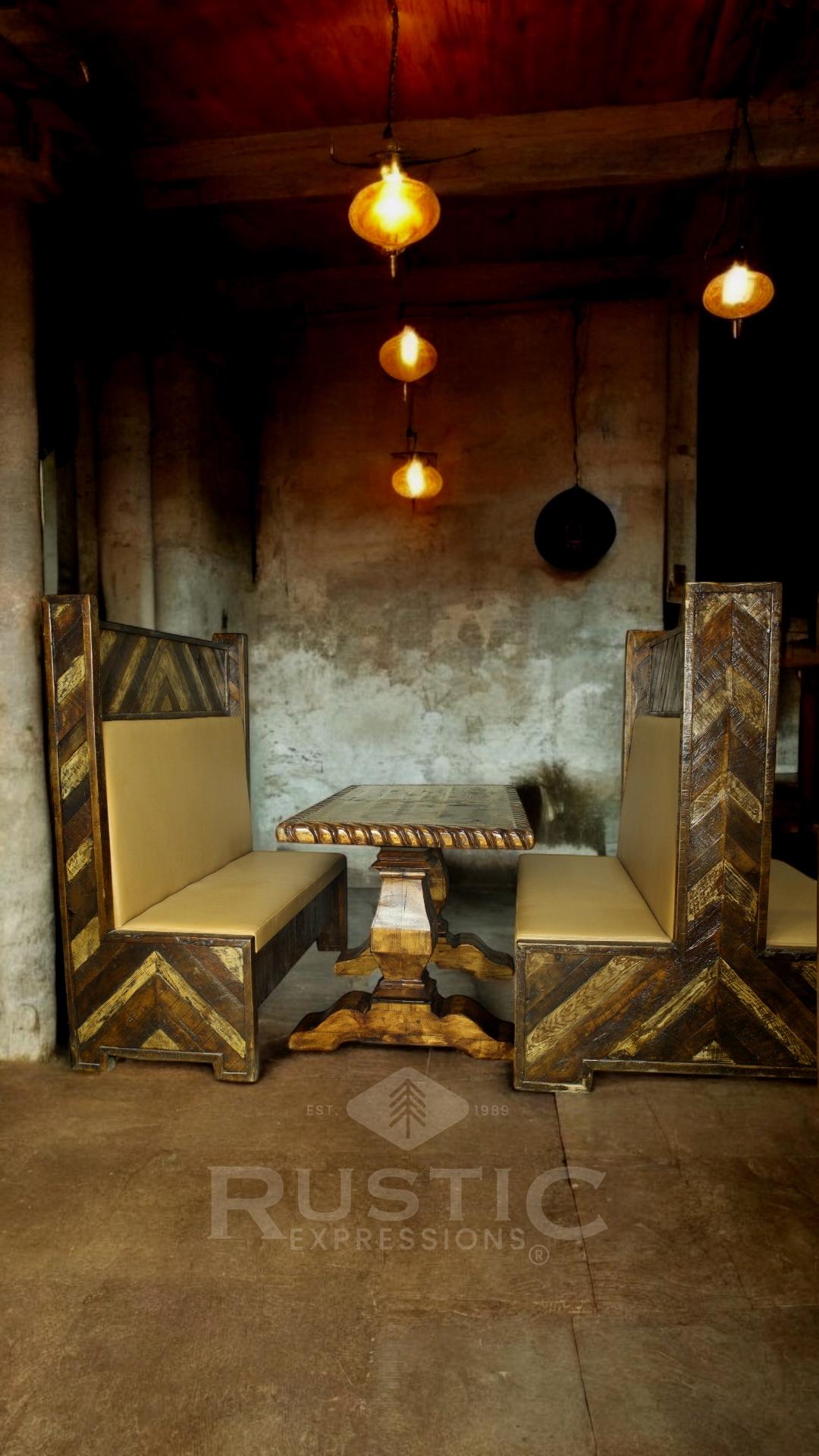 Navajo Booth, Restaurant Booth, Handmade Wooden Dining Booth for ...