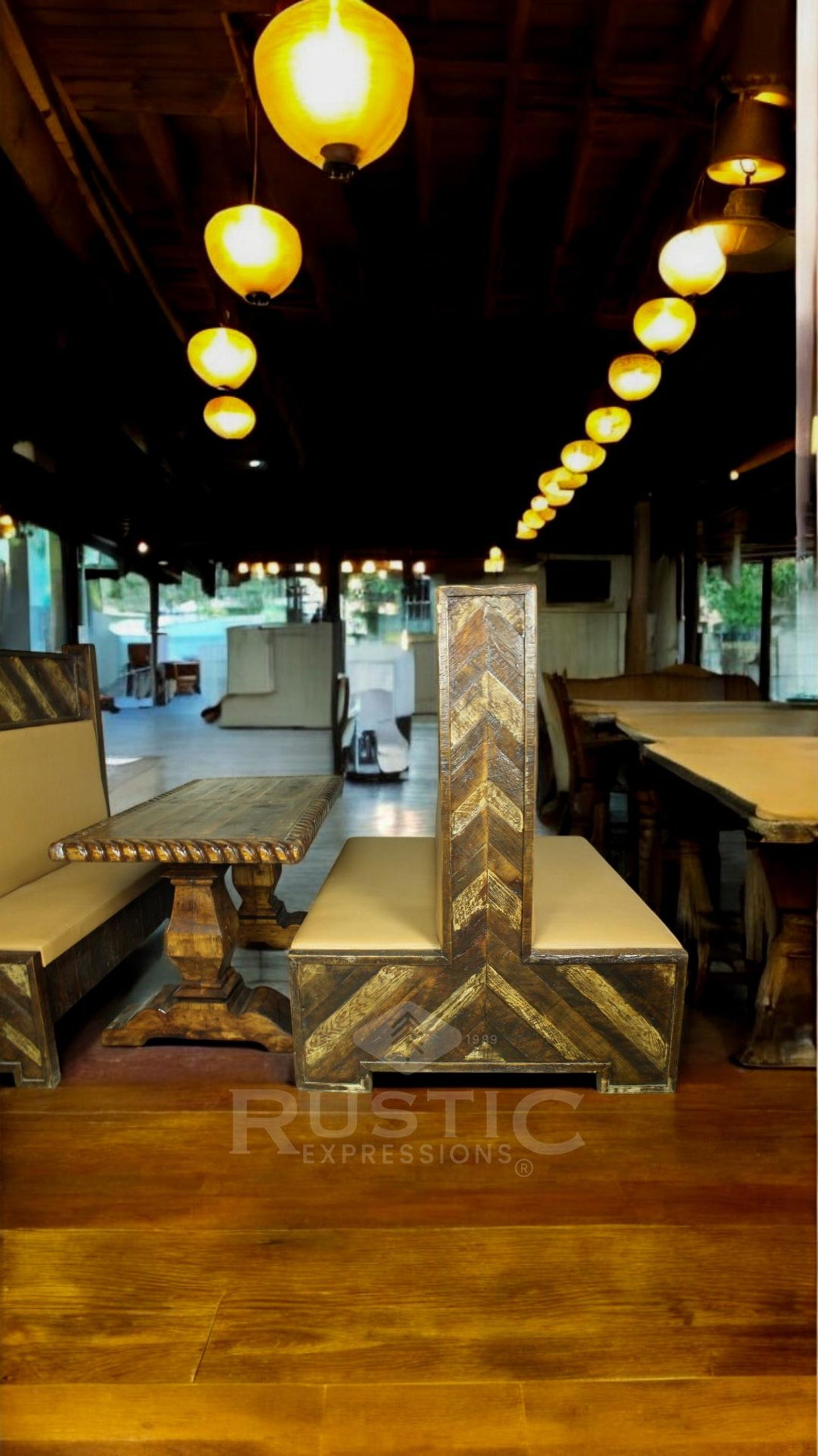 Navajo Booth, Restaurant Booth, Handmade Wooden Dining Booth for ...