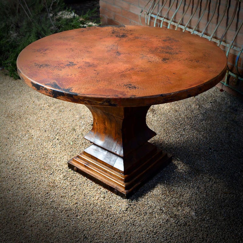 Copper Top Table - Etsy