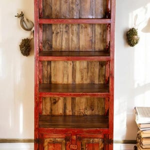 Metal Scroll Bookcase, Unique Vintage Home Decor, Rustic Book Storage ...