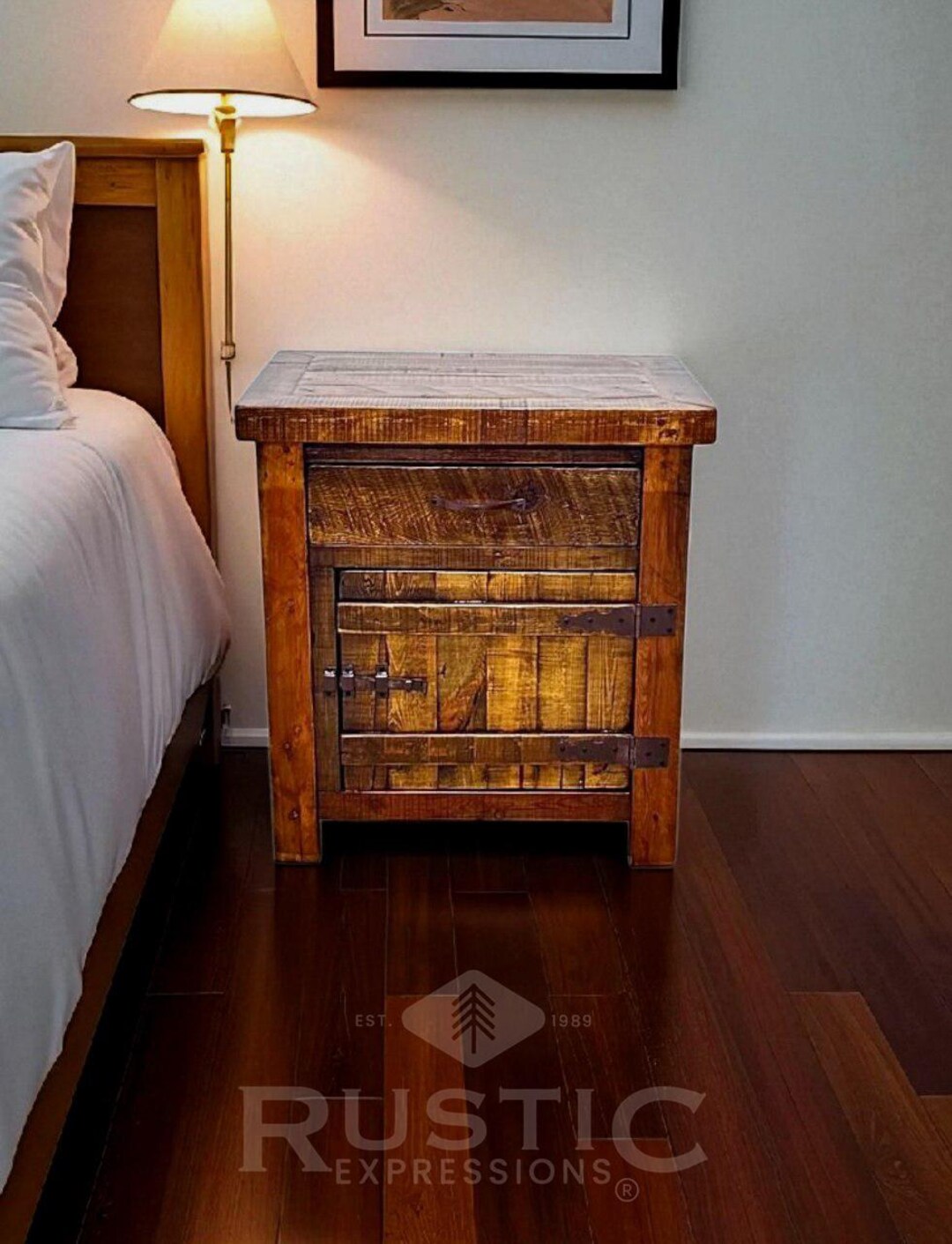 Old Fashion Dutton - Inspired Nightstand, Rustic Reclaimed Wood Nightstand: Handmade Farmhouse ...