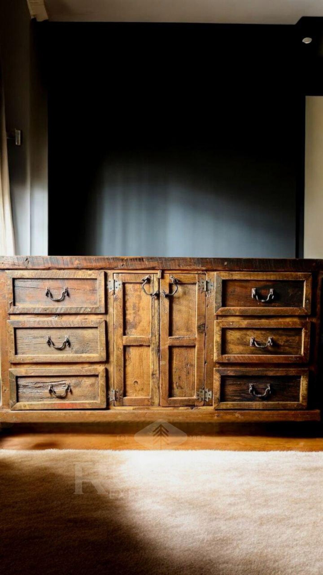 Old Fashion Dresser, Solid Wood Vintage Style, Rustic Farmhouse Style ...
