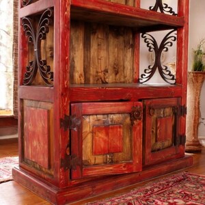 Metal Scroll Bookcase, Unique Vintage Home Decor, Rustic Book Storage ...