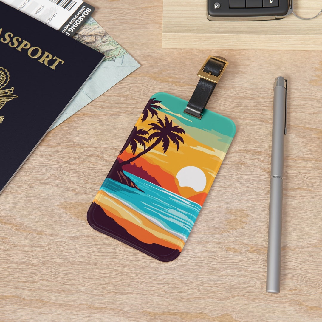 Fun Summer Beach Vacation Luggage Tag - Etsy