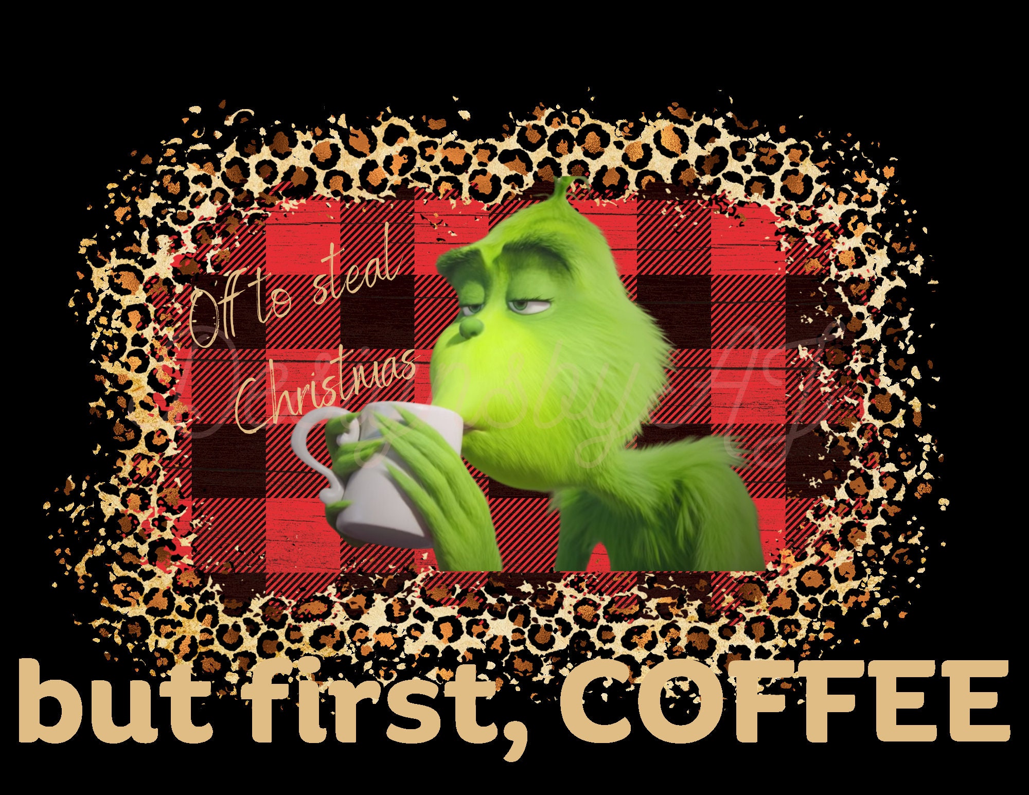 Grinch Coffee PNG File for Sublimation - Etsy