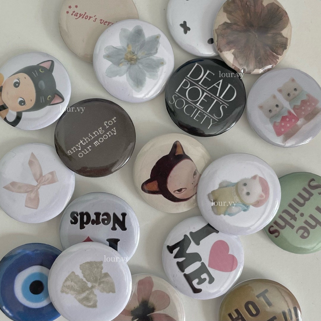Button Pins - Etsy