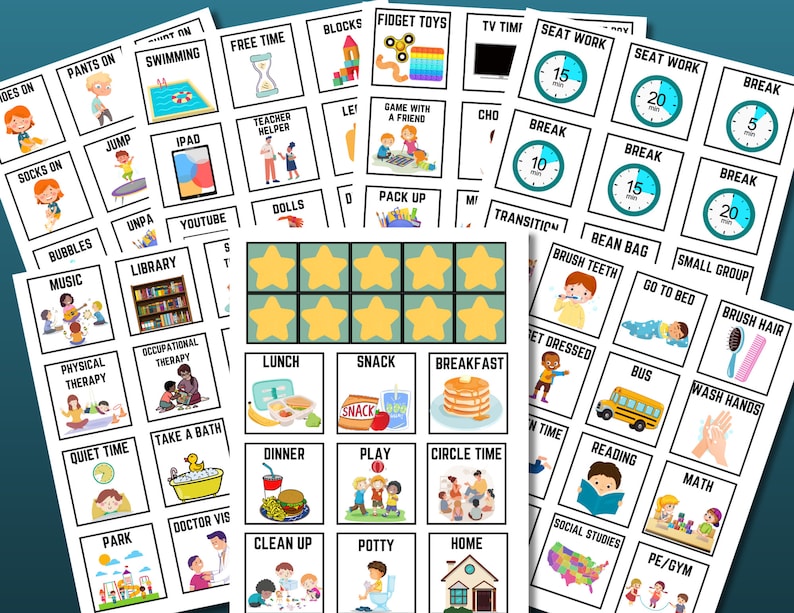 First/then Board and Icons for Home and School - Etsy