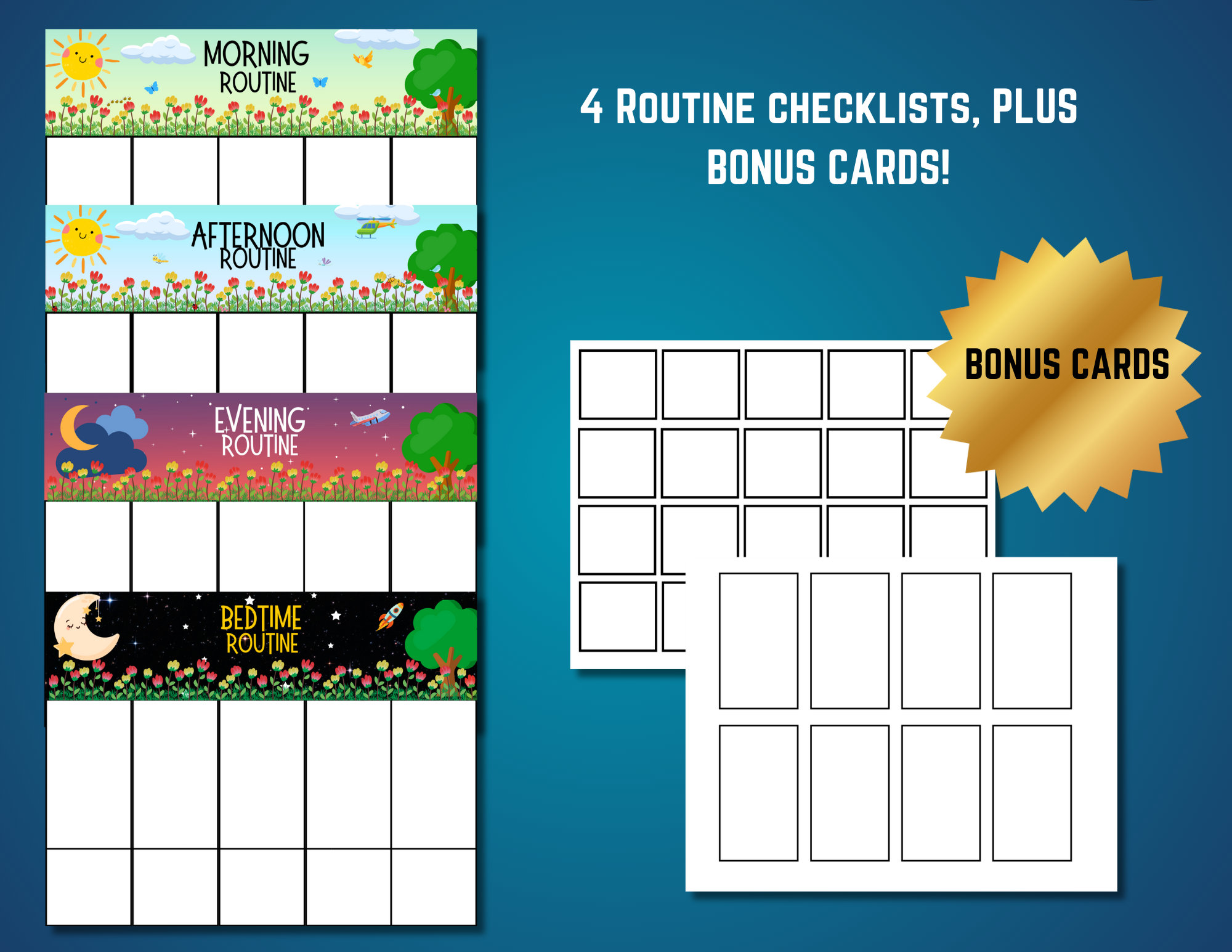 Routine Checklists/visual Aids - Morning, Afternoon, Evening, and ...