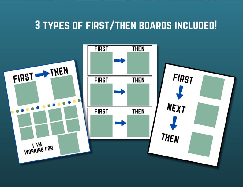 First/then Board and Icons for Home and School - Etsy