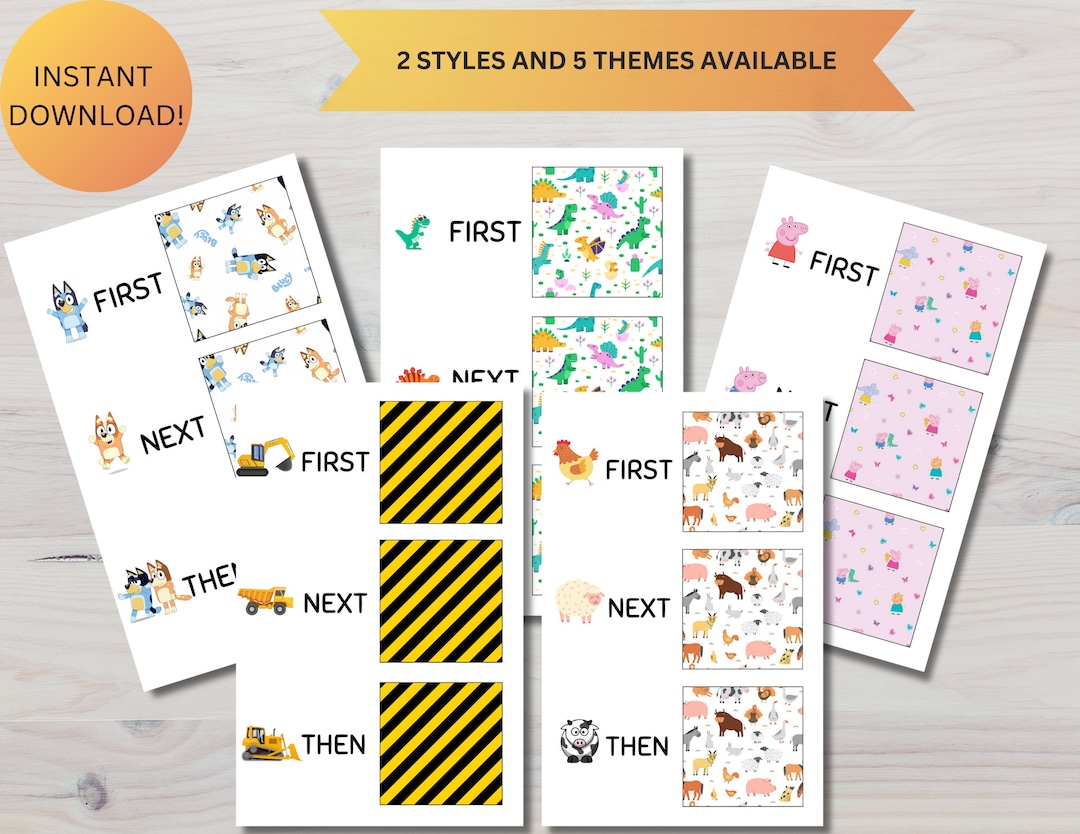 First/then Board Special Interests Behavior Management Schedule ...