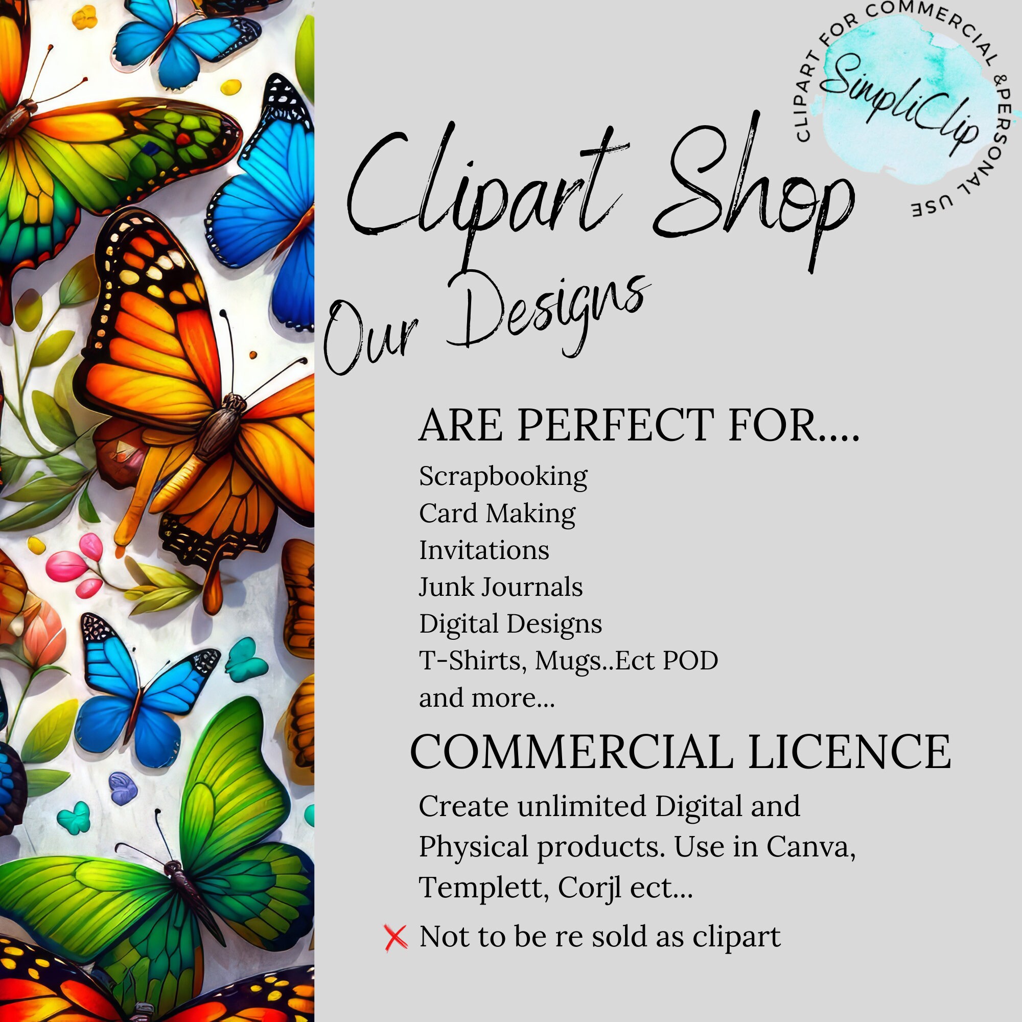 Watercolor Butterfly Garden Digital Paper-spring Background Clipart ...