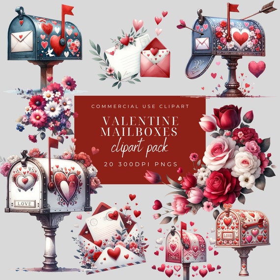 Valentine Mailbox Clip Art