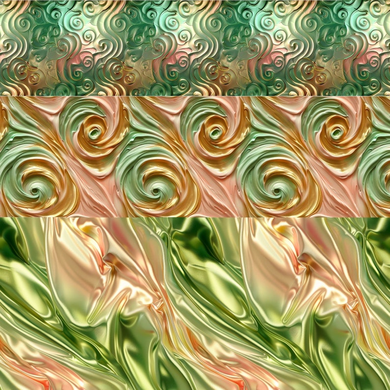 Sage and Pink Digital Papers Seamless-metallic Marble Textures ...