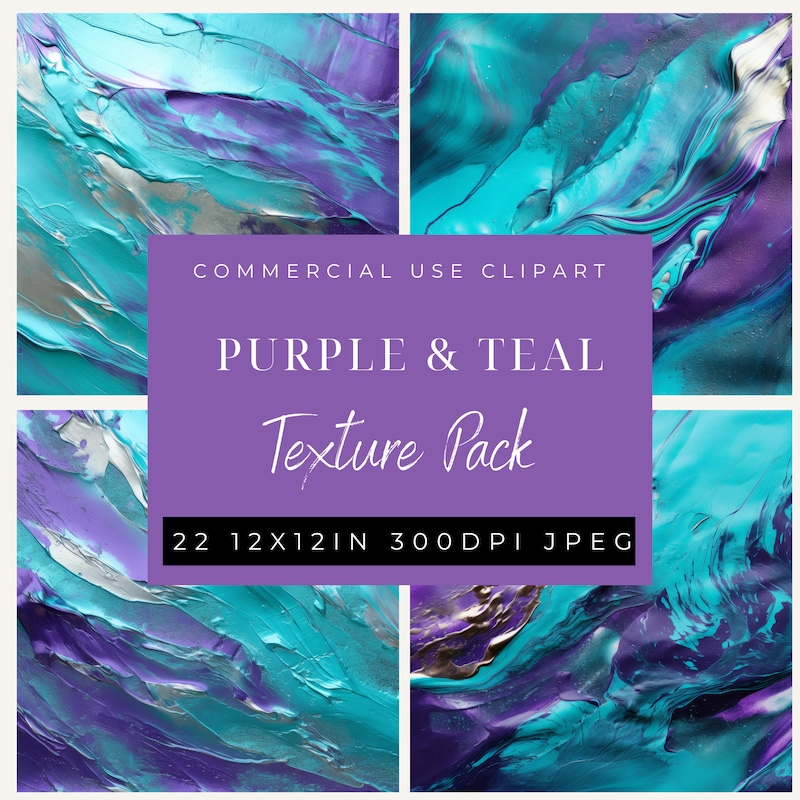 Purple and Teal - Etsy