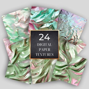 Sage and Pink Digital Papers- Textures Foil-gold- Clipart-jpeg ...