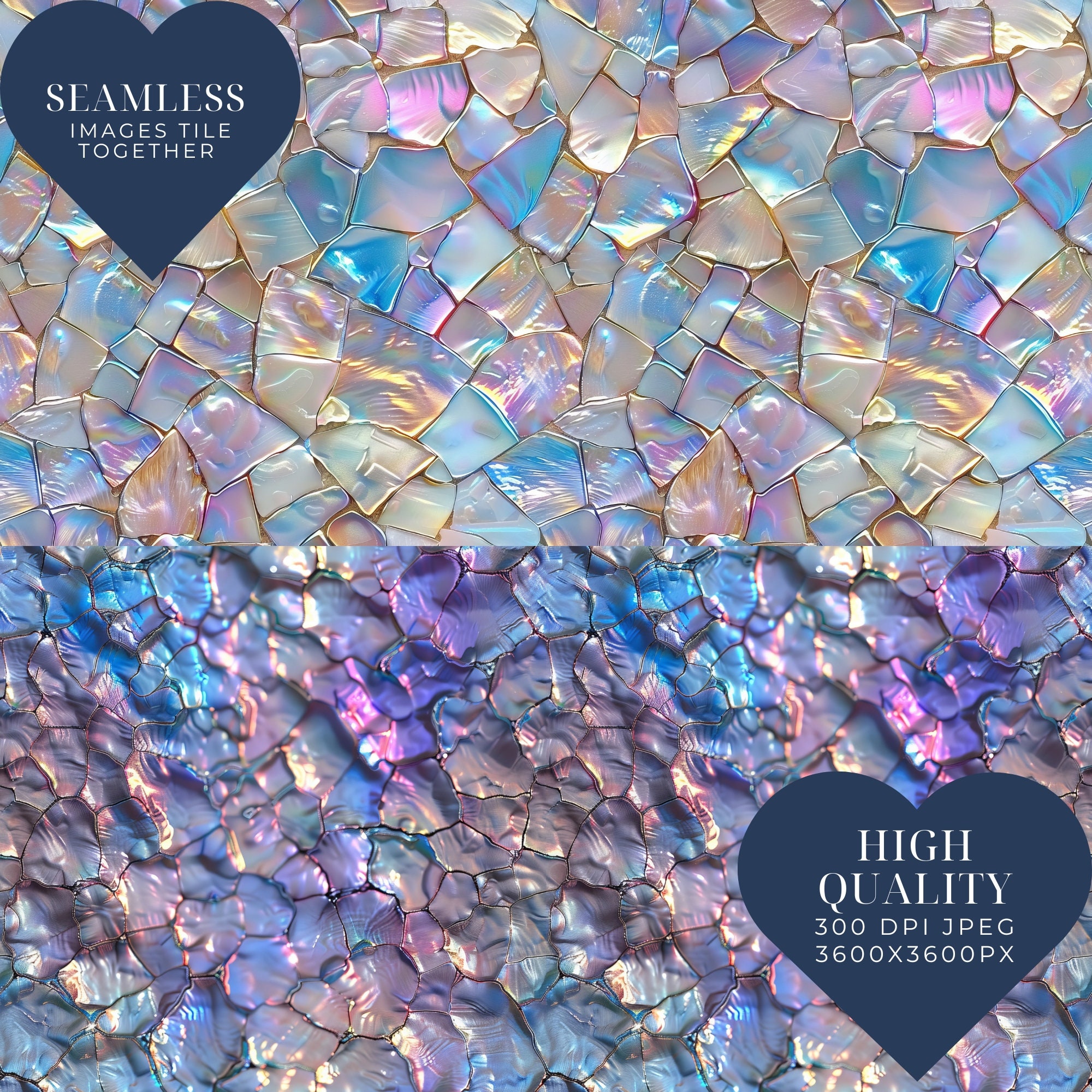 Iridescent Pearl Seamless Digital Paper Patterns-commercial Use ...