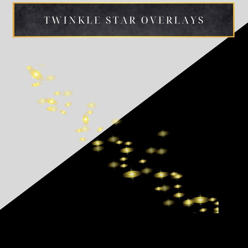 Gold Twinkle Star Overlays- PNG- Clipart Texture - 300DPI Transparent ...