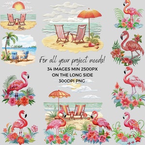 Summer Beach Embroidery Designs Clipart | Craft | Digital Download ...