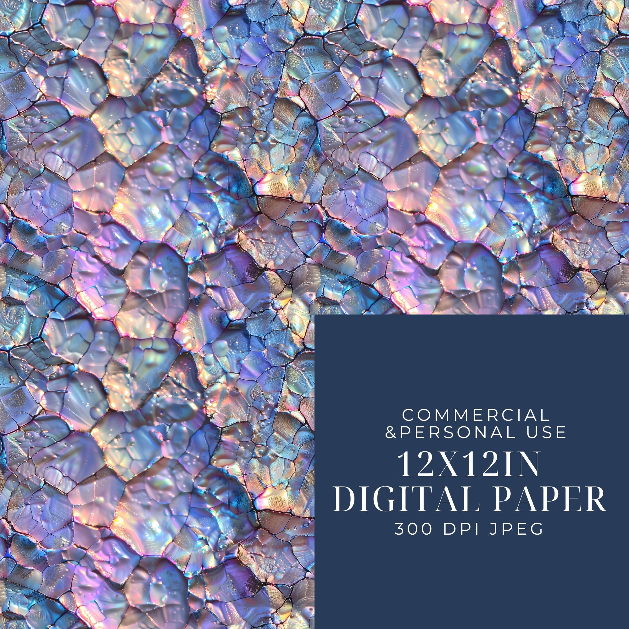 Iridescent Pearl Seamless Digital Paper Patterns-commercial Use ...