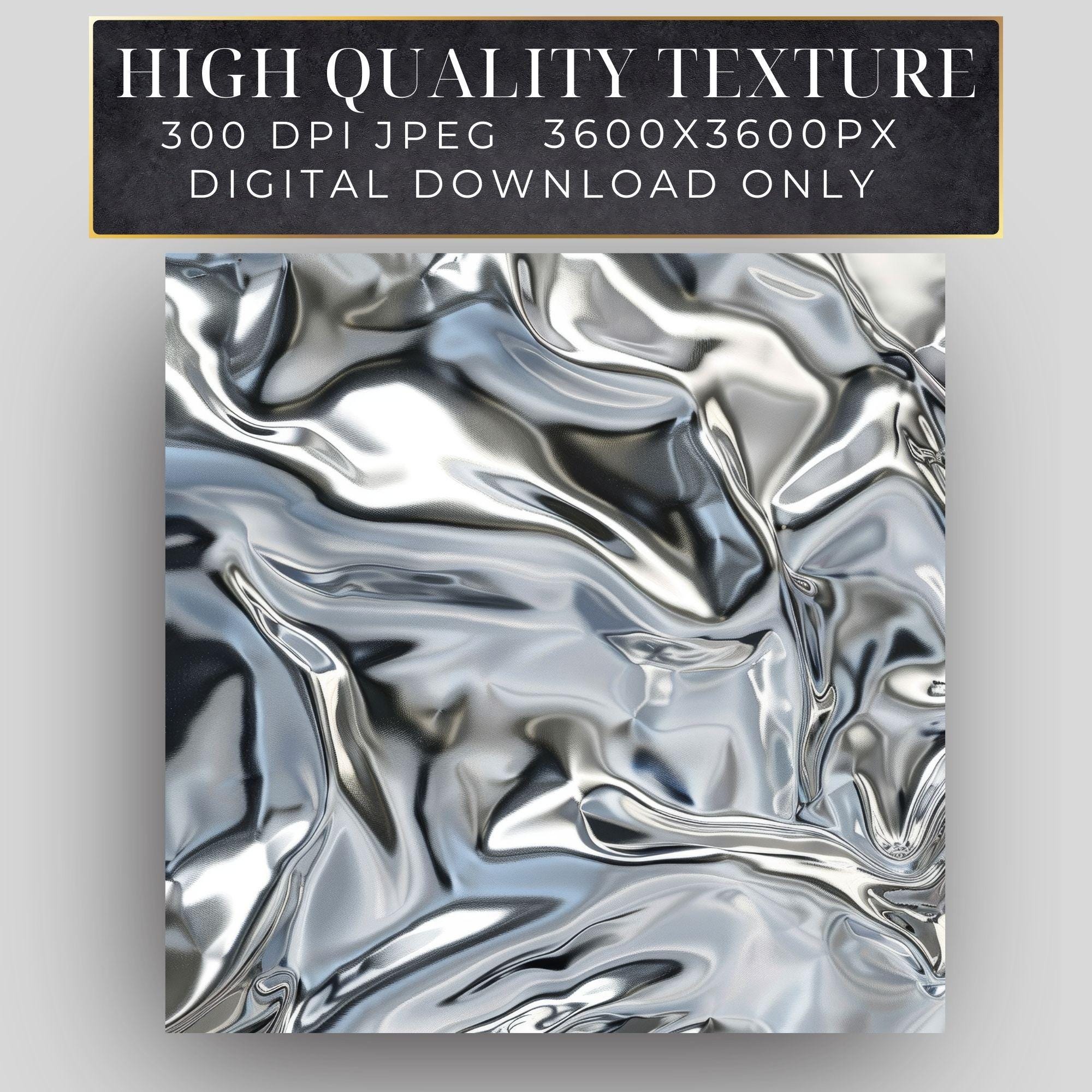 Silver Foil Digital Paper Texture Clipart-overlays -commercial Use ...