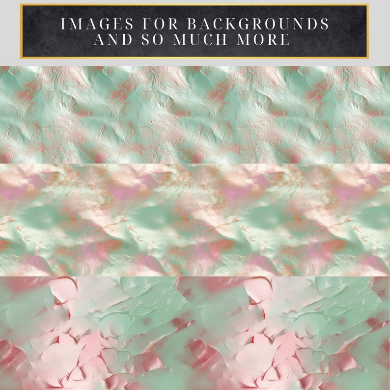 Sage and Pink Digital Papers Seamless-metallic Marble Textures ...