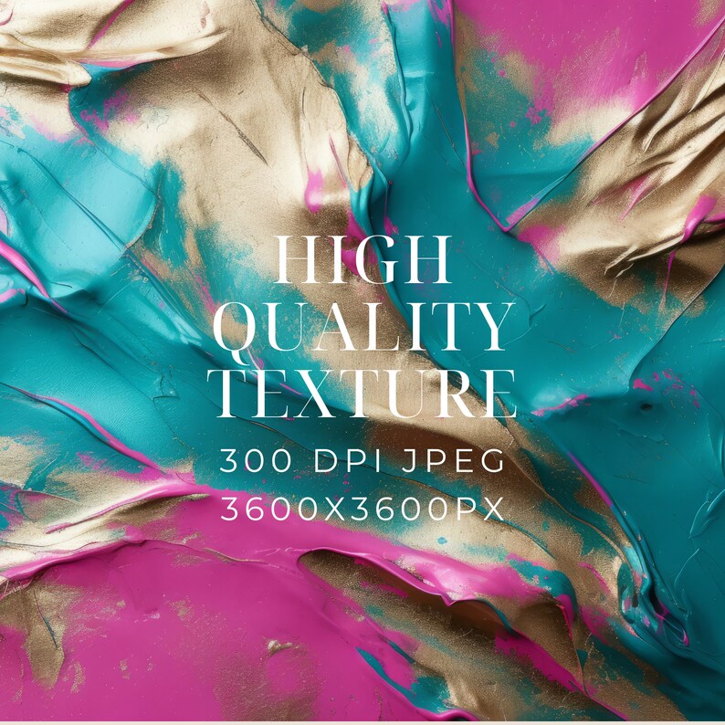 Gold, Teal & Pink Texture Clipart Pack JPEG Images Commercial Use ...