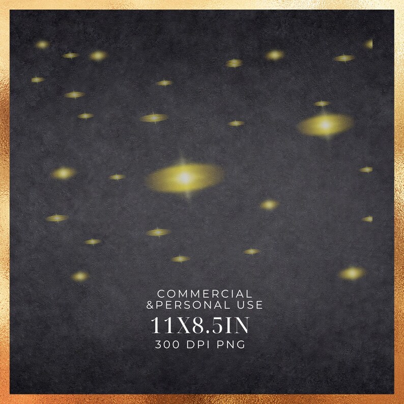 Gold Twinkle Star Overlays PNG Clipart Texture 300DPI Transparent ...