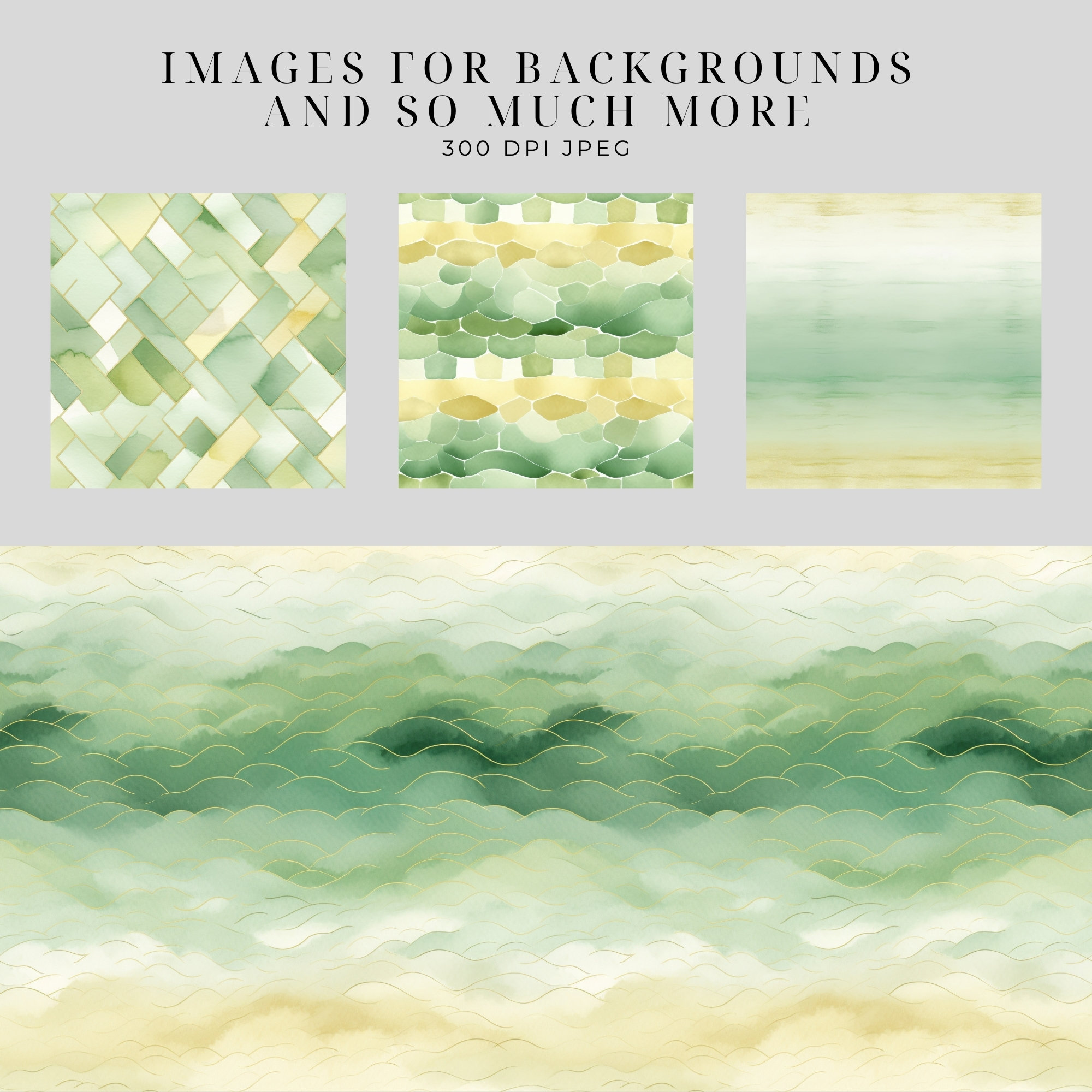 Sage Green Watercolor Seamless Digital Paper Clipart-digital Download ...