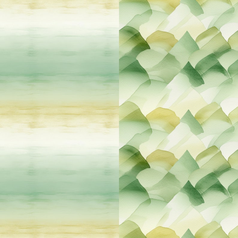 Sage Green Watercolor Seamless Digital Paper Clipart-digital Download ...