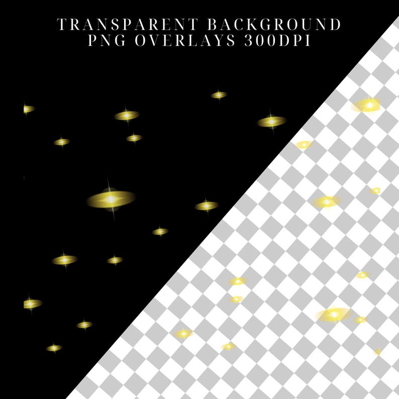 Gold Twinkle Star Overlays- PNG- Clipart Texture - 300DPI Transparent ...