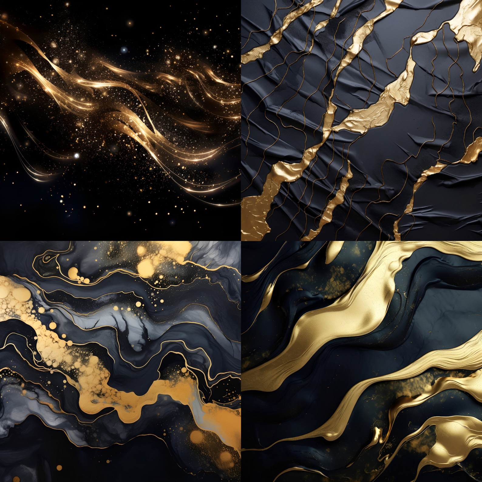 Black & Gold Texture Pack Mega Bundle-jpeg-commercial Use-12x12in ...