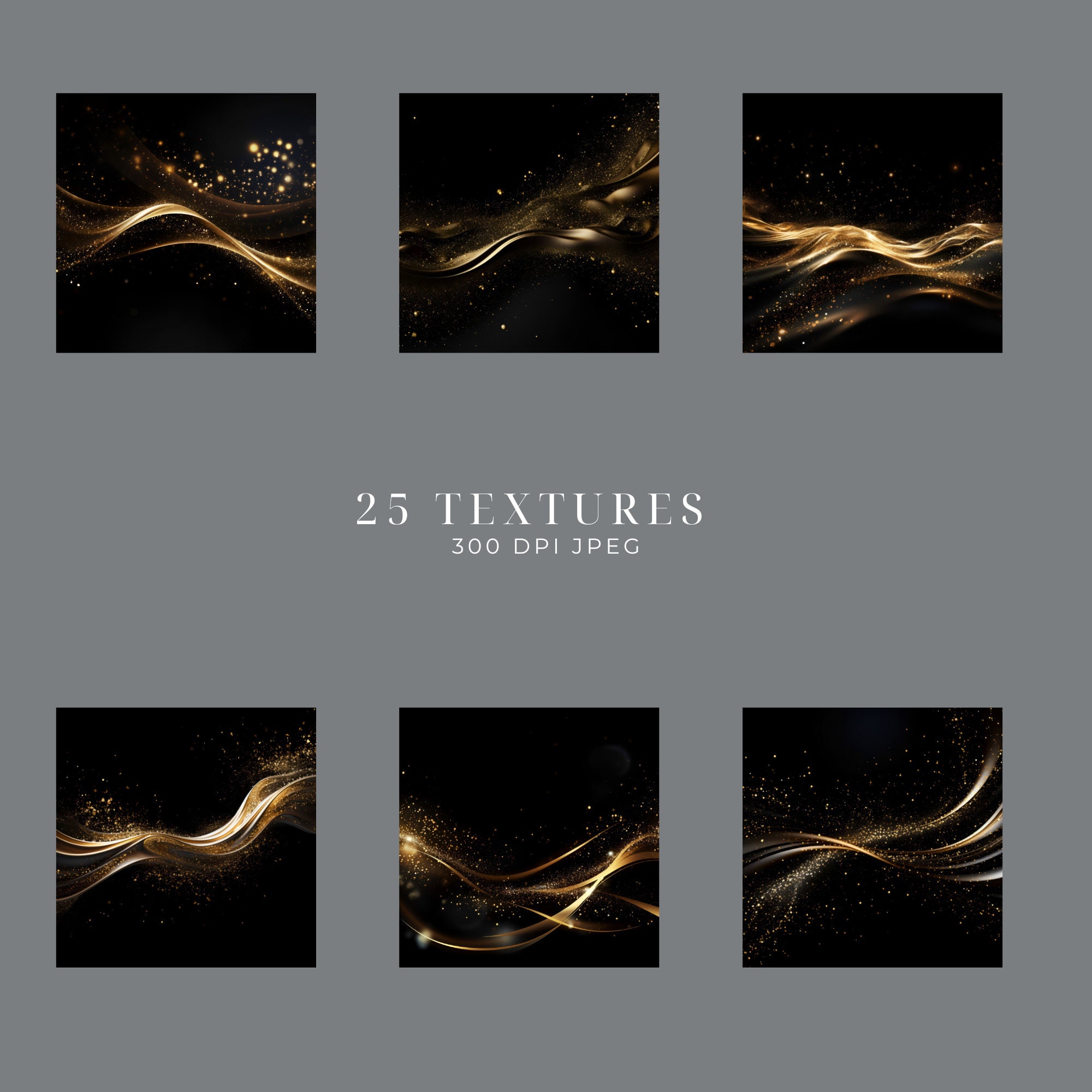 Black & Gold Sparkle Background Texture Pack-jpeg Images-commercial Use ...