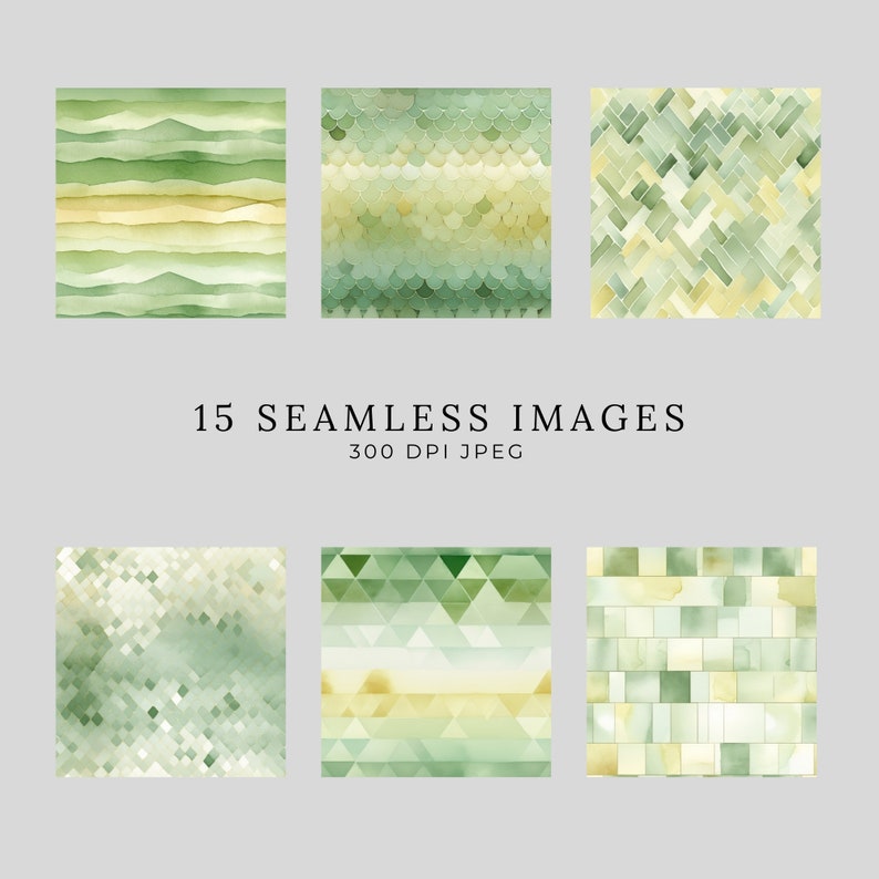 Sage Green Watercolor Seamless Digital Paper Clipart-digital Download ...